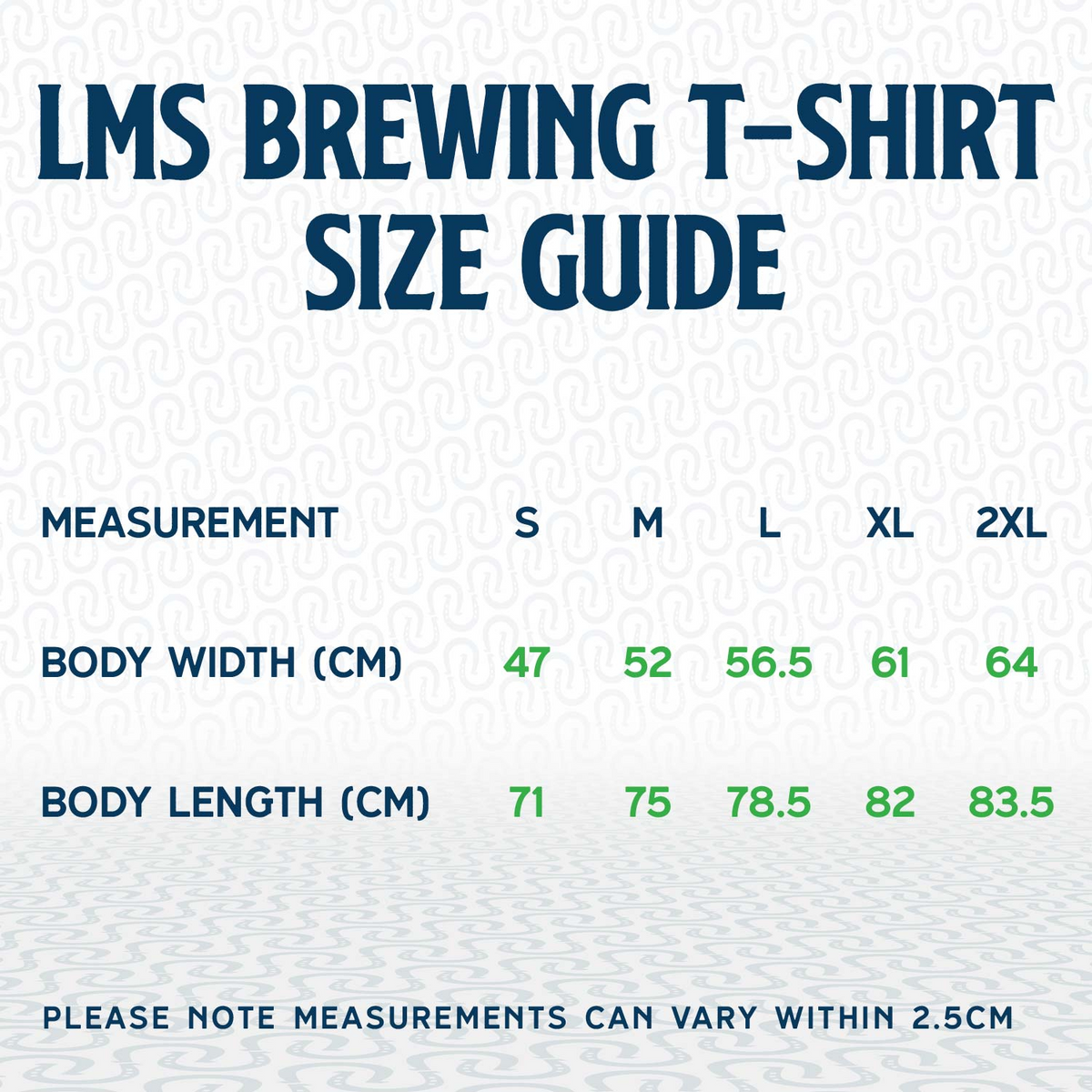 Last Man Standing Logo Tee – Navy 1 colour – LMSBrewing